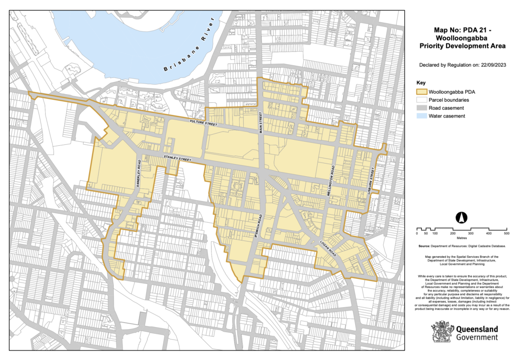 106-hectare Woolloongabba Priority Development Area